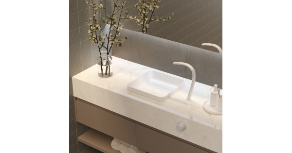 Bica Lavatorio Mesa Wave Media Deca You Dynamic White 17 ...