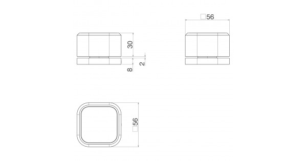 Acionamento Torneira Mesa Quadrada Deca You Inox 4991.INX105