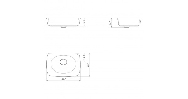 Cuba Retangular de Apoio 50cm Barbante Deca Liquid L.130 ...