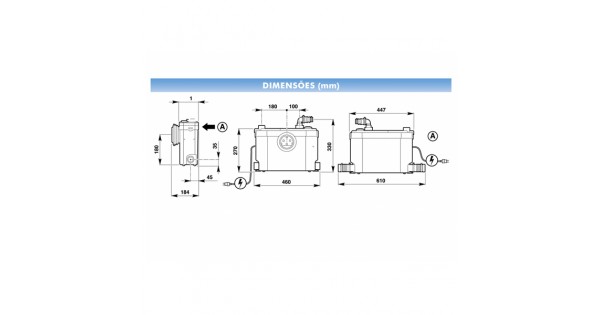 SFA SANISLIM Bomba Trituradora slim para vaso sanitário ...