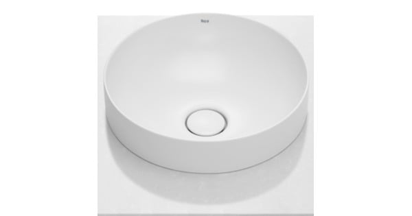 Cuba De Sobrepor 370X370 mm Roca Inspira Round Branco A3 ...