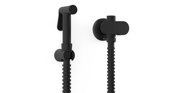 Ducha Higienica com Derivação Roca Cala Matte Black A5 ...