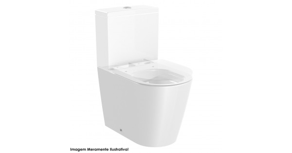 Bacia Para Caixa Acoplada Com Saída Dual Rimless Roca Inspira ...